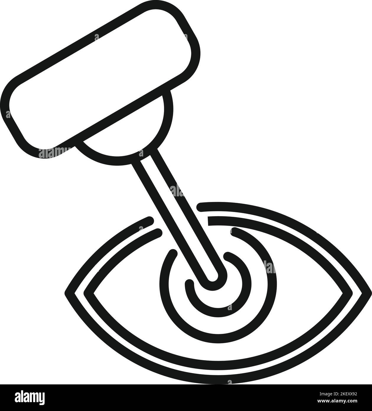Optometry eye dropper icon Cut Out Stock Images & Pictures - Alamy
