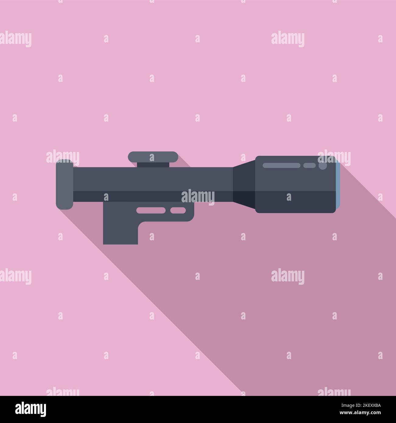 Telescopic sight icon flat vector. Rifle scope. Gun hair Stock Vector ...