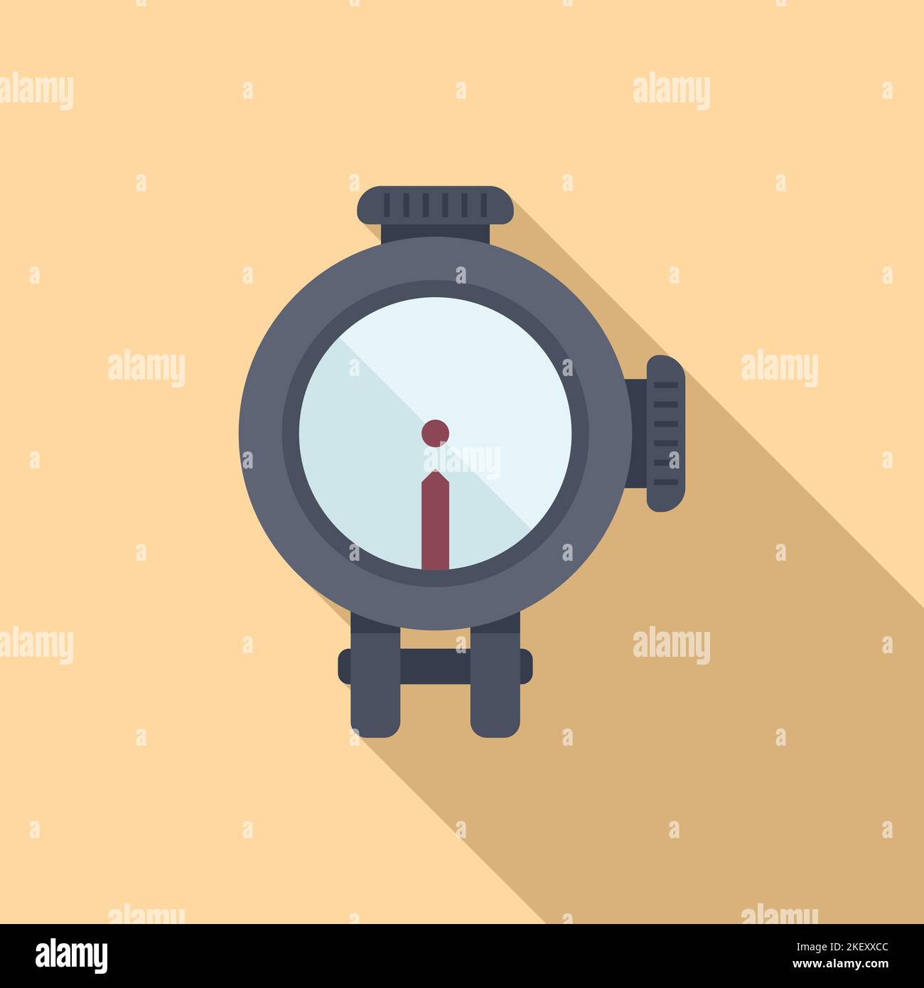 Sight icon flat vector. Rifle scope. Target scope Stock Vector Image ...