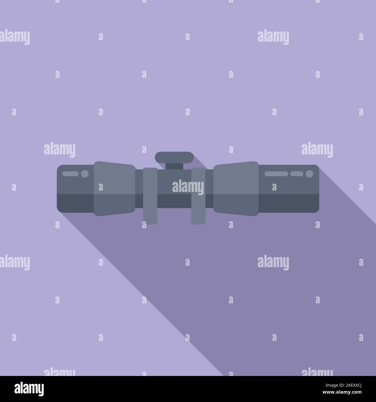 Rifle scope icon flat vector. Gun sight. Cross eye Stock Vector Image ...