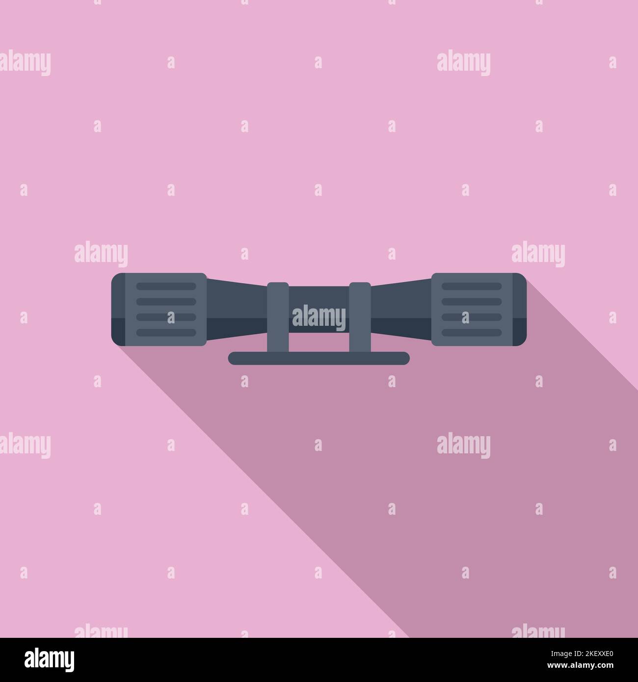 Cross telescopic icon flat vector. Circle sight. Sniper rifle Stock ...