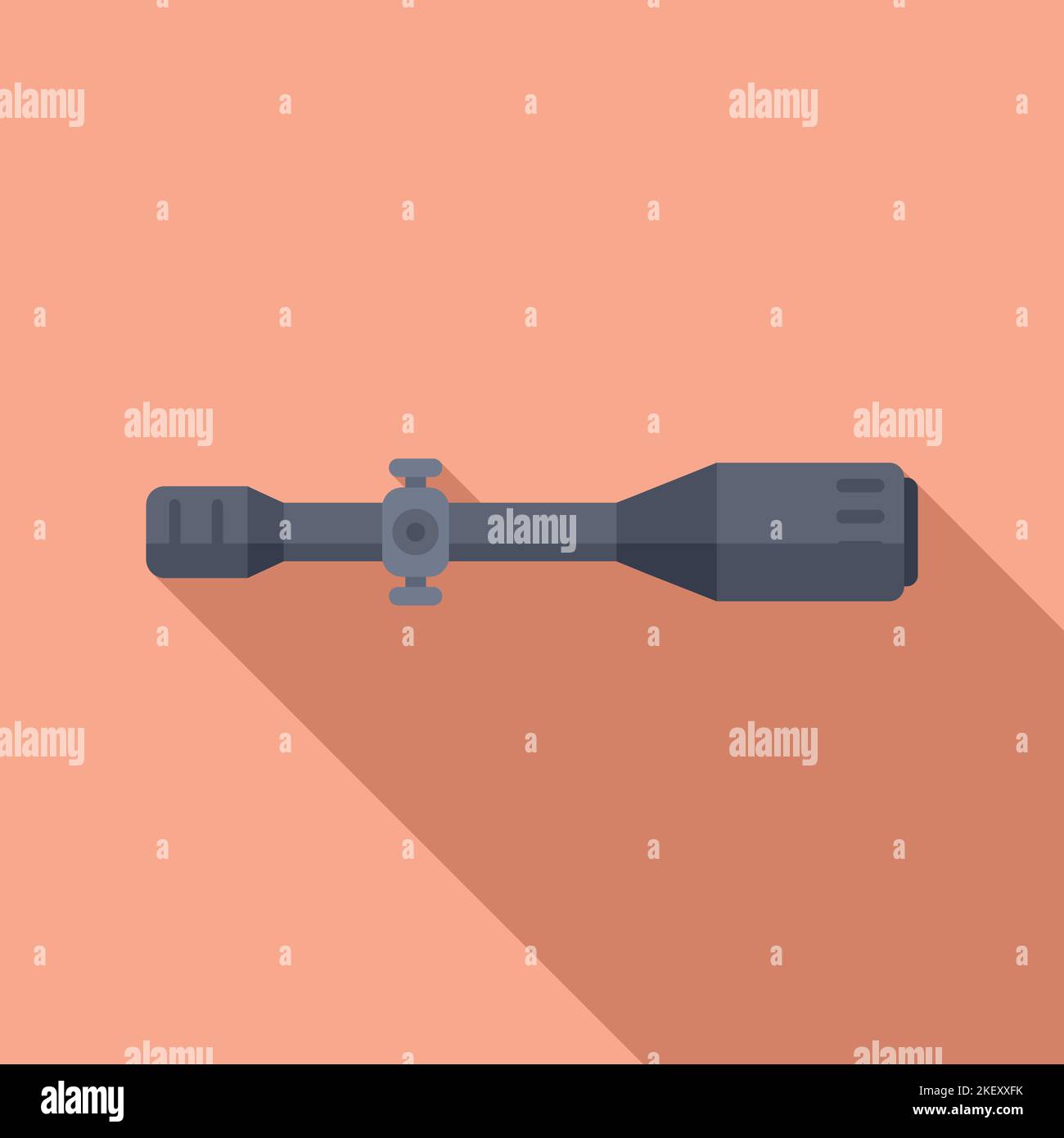 Sniper scope icon flat vector. Rifle sight. Circle shot Stock Vector ...