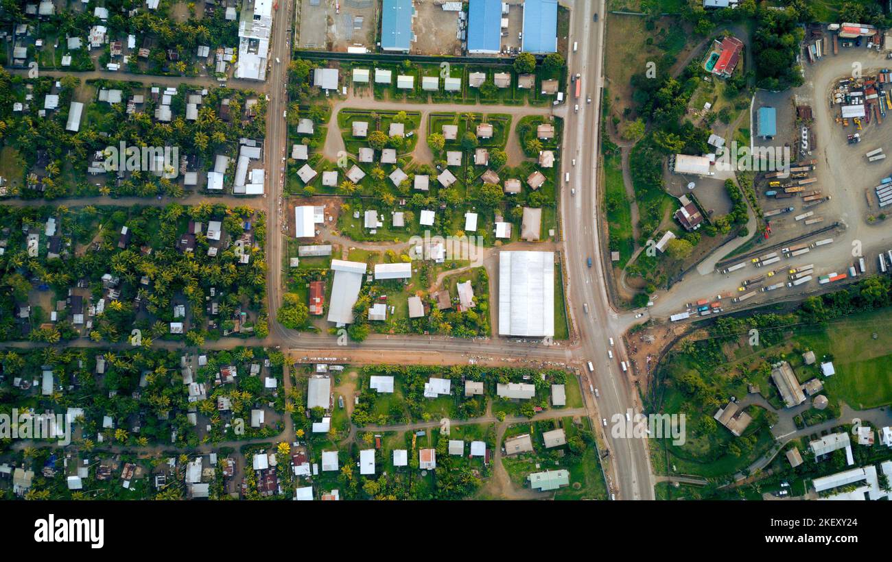 Remote town layout Stock Photo - Alamy