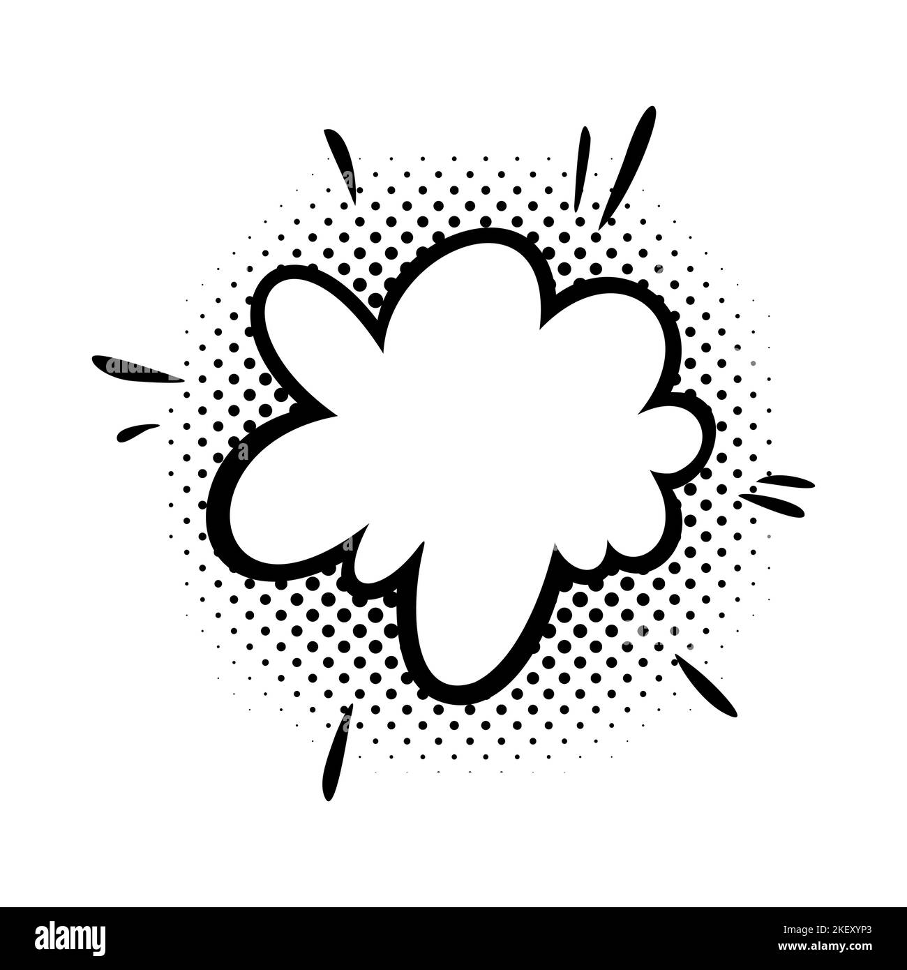 Comic speech bubbles. Blank comic balloons for text. Vector ...