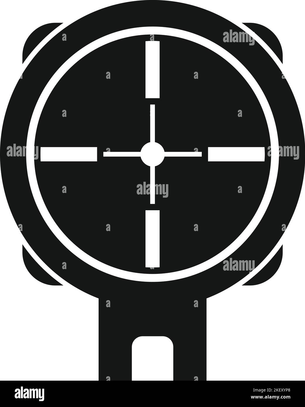 Sniper cross icon simple vector. Target eye. Military weapon Stock ...
