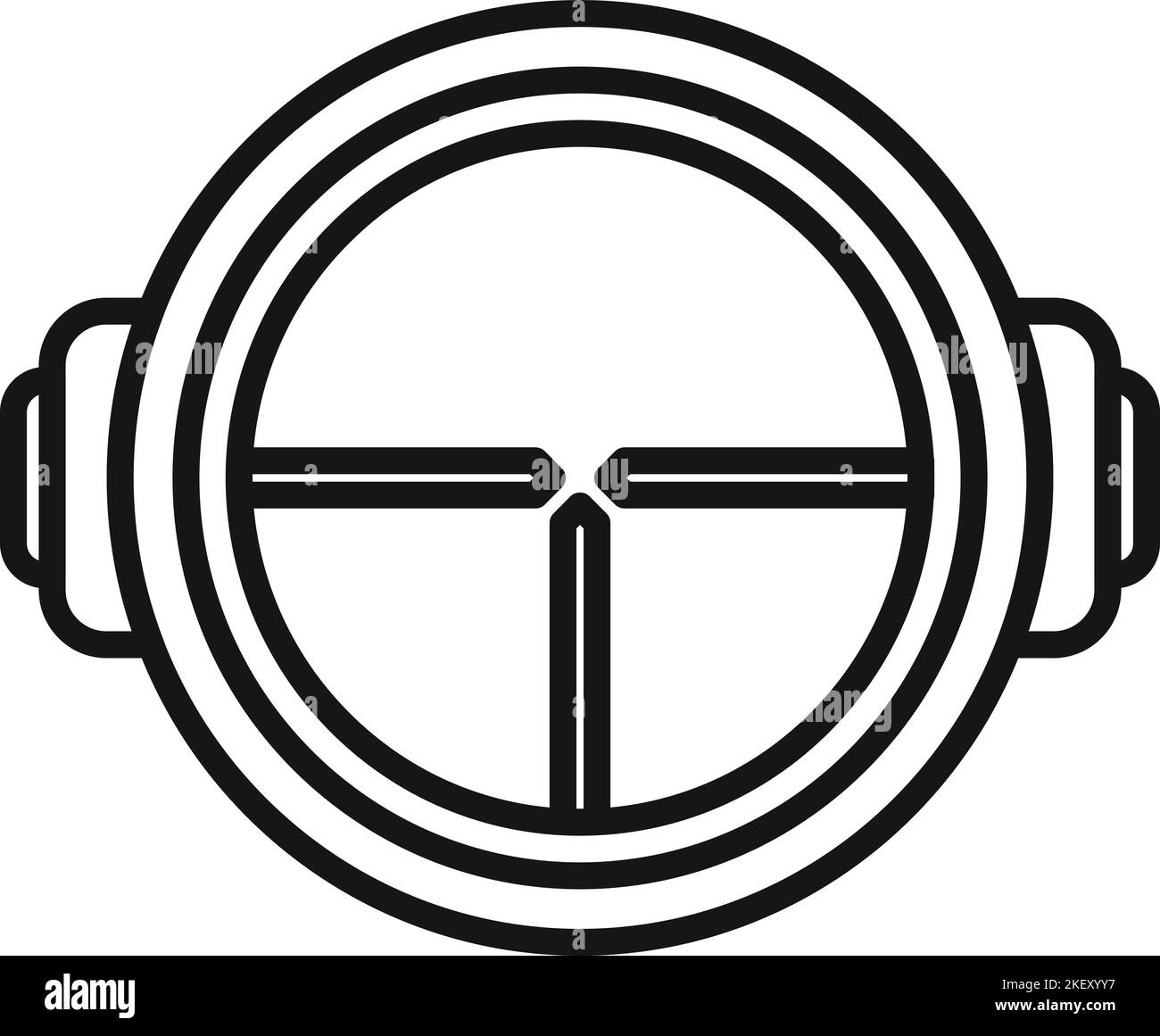 Sniper scope icon outline vector. Rifle sight. Circle shot Stock Vector ...