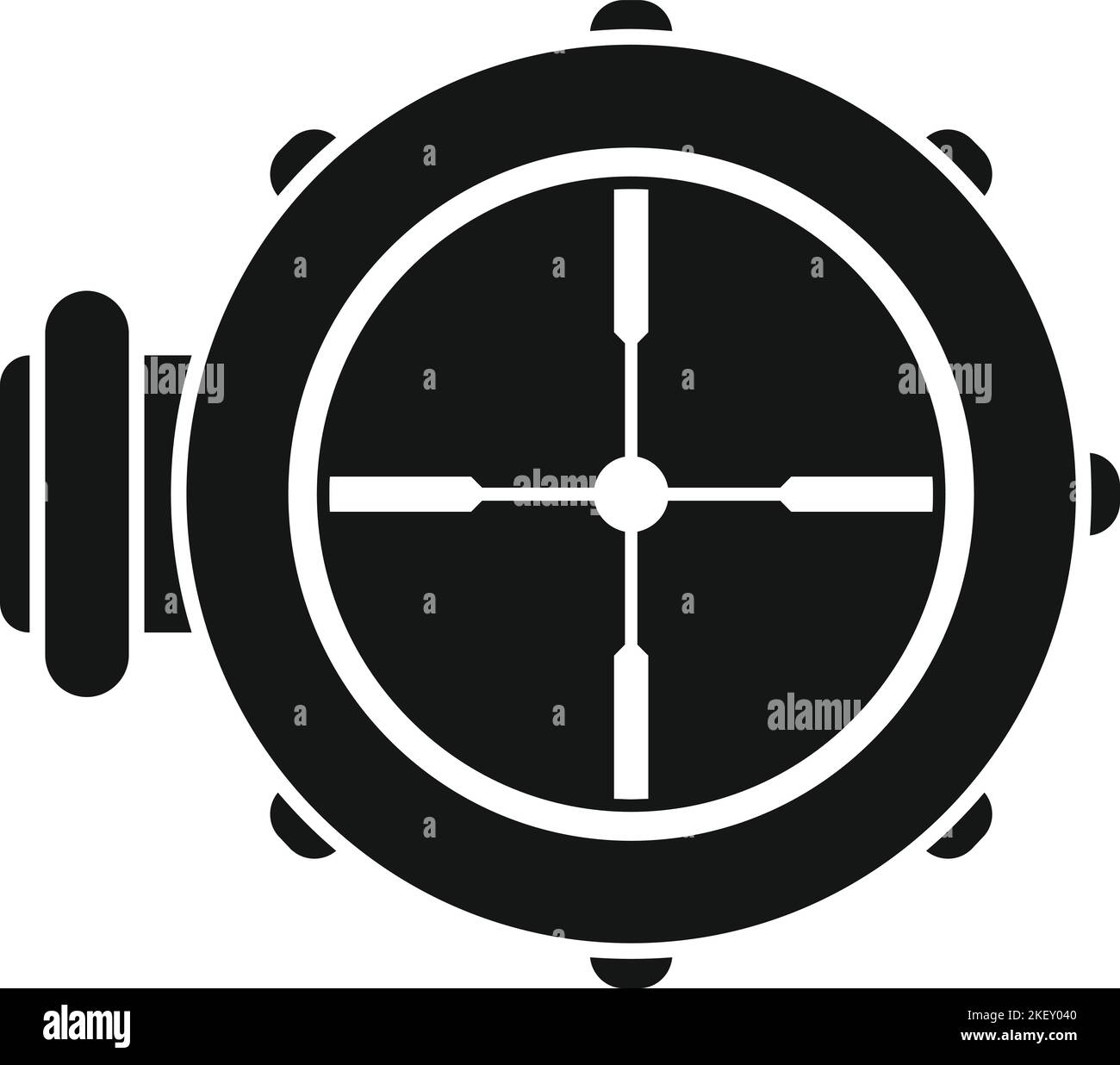 Scope sight icon simple vector. Rifle gun. Cross eye Stock Vector Image ...