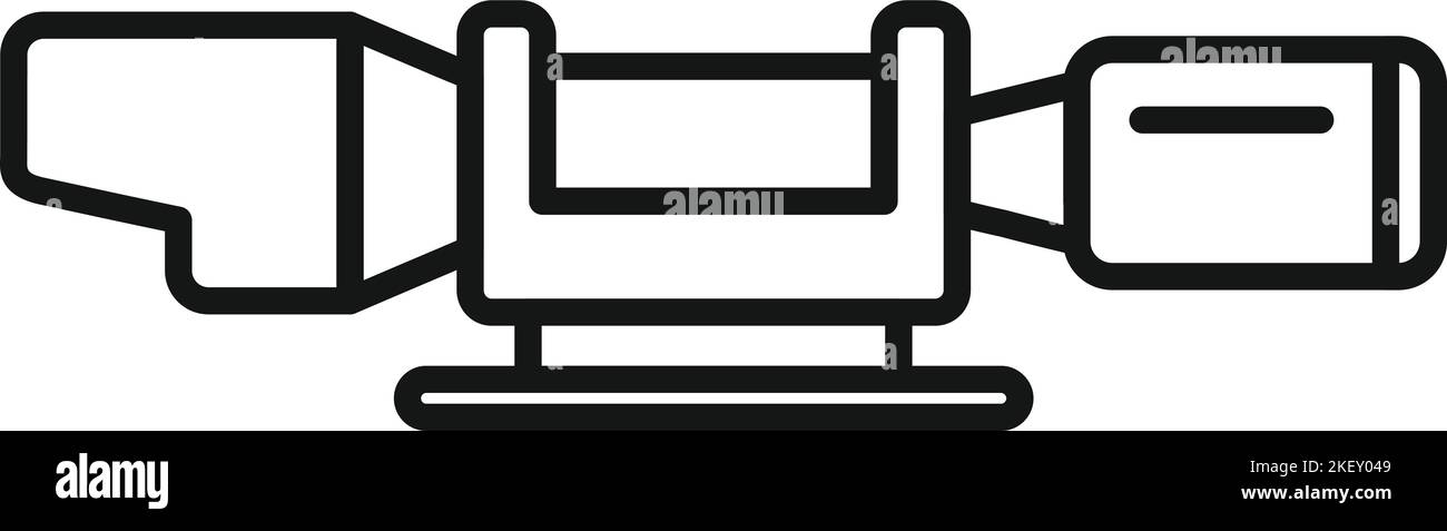 Scope sight icon outline vector. Rifle gun. Cross eye Stock Vector ...