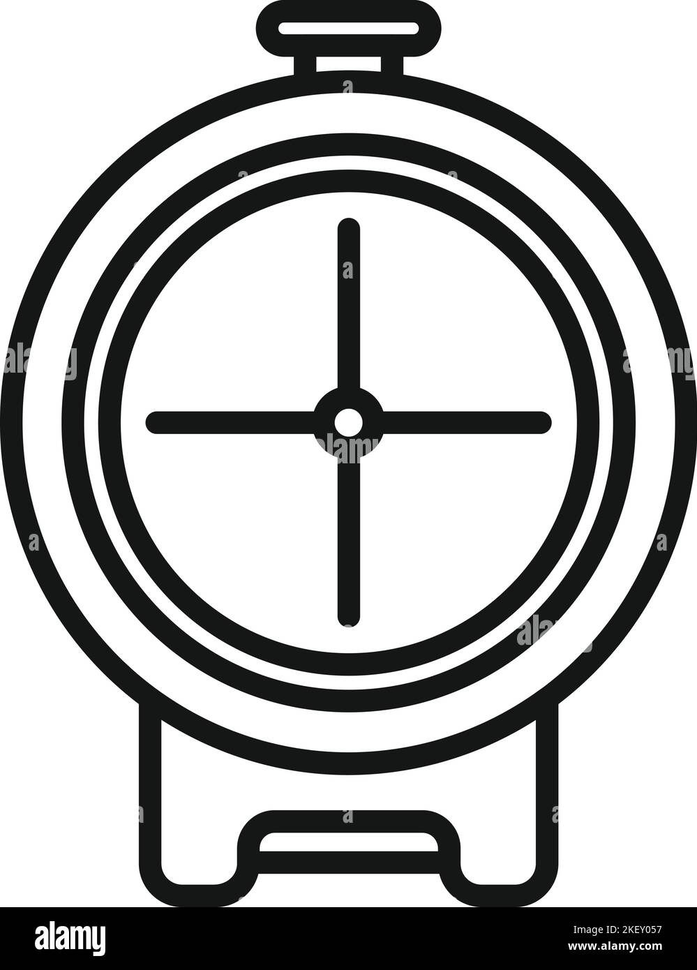 Modern army scope icon outline vector. Rifle gun. Sniper target Stock ...