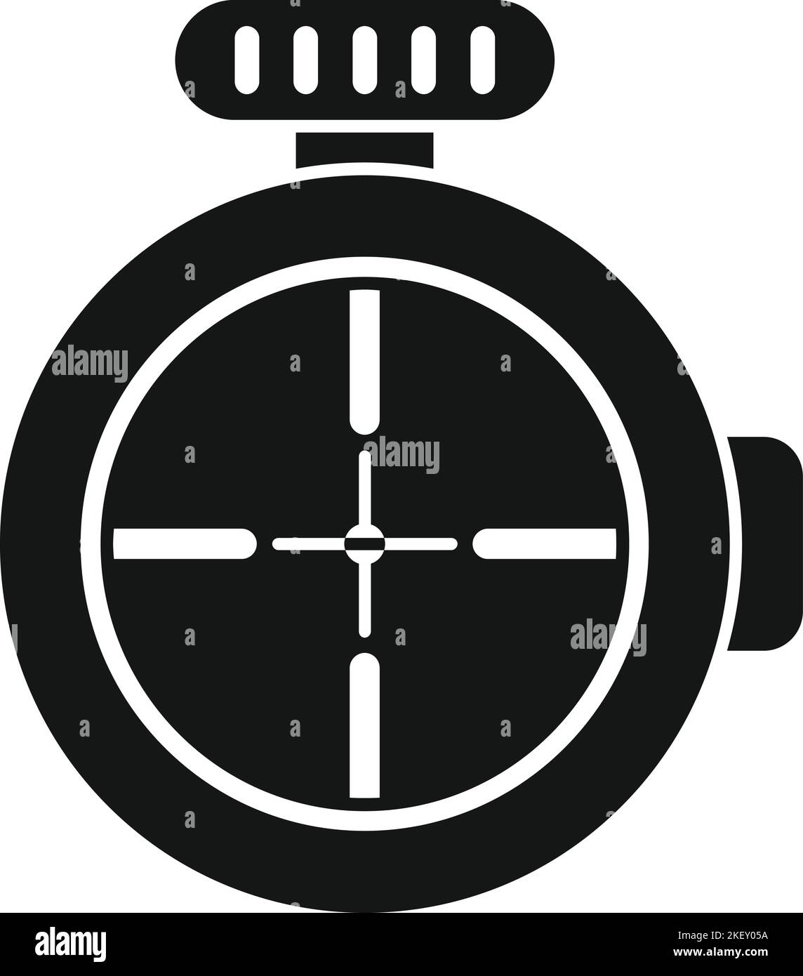 Sniper sight icon simple vector. Rifle scope. Military texture Stock ...