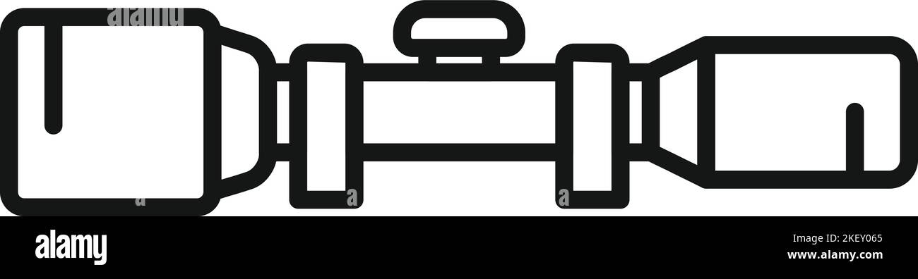 Modern sight icon outline vector. Rifle gun. Target cross Stock Vector ...