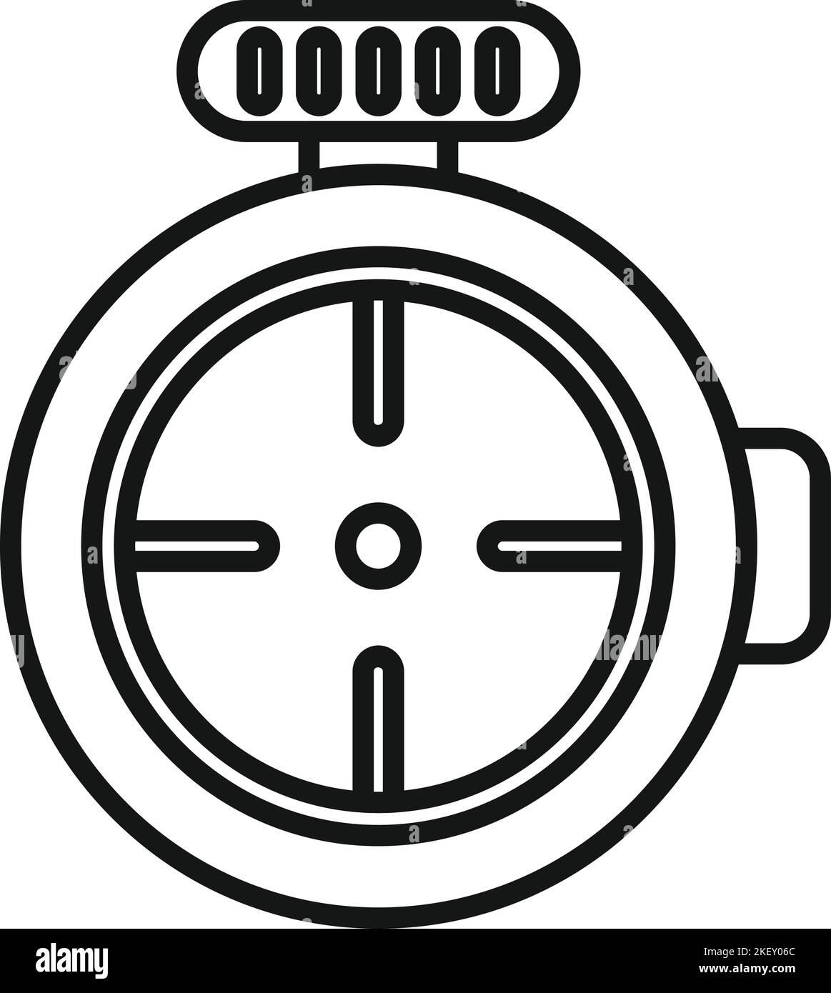 Sniper sight icon outline vector. Rifle scope. Military texture Stock ...