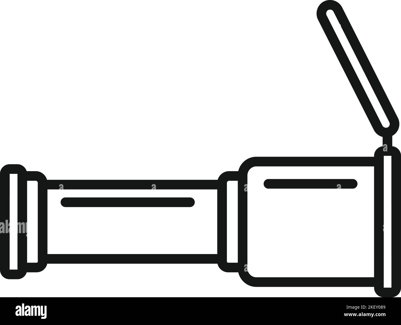 Target scope icon outline vector. Rifle sight. Sniper mark Stock Vector ...