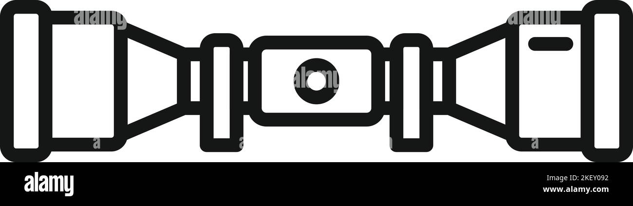 Optical scope icon outline vector. Gun rifle. Sniper weapon Stock ...
