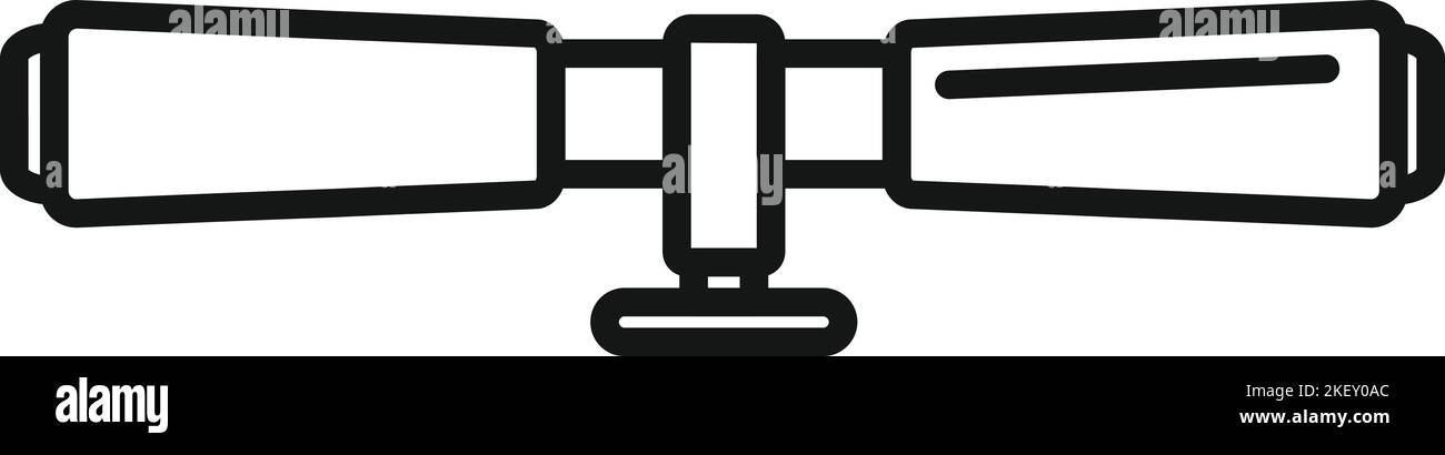 Military sight icon outline vector. Target cross. Sniper weapon Stock ...