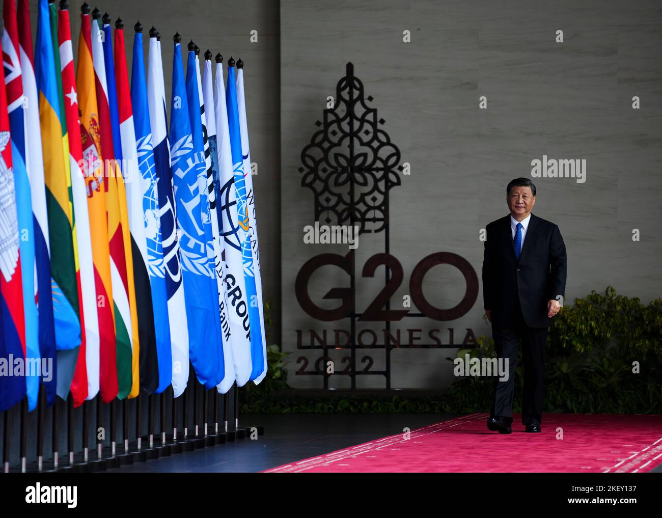 Chinese President Xi Jinping arrives to the G20 leaders summit in Nusa ...