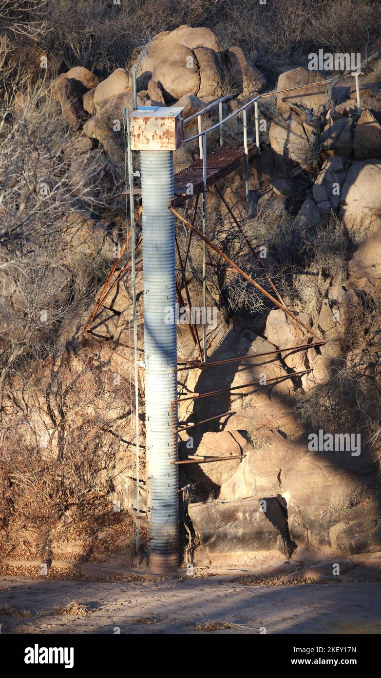 San Pedro River Level Check Stock Photo - Alamy