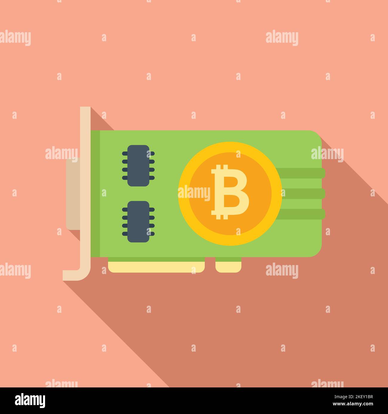 Mining card icon flat vector. Crypto money. Finance payment Stock Vector Image & Art - Alamy