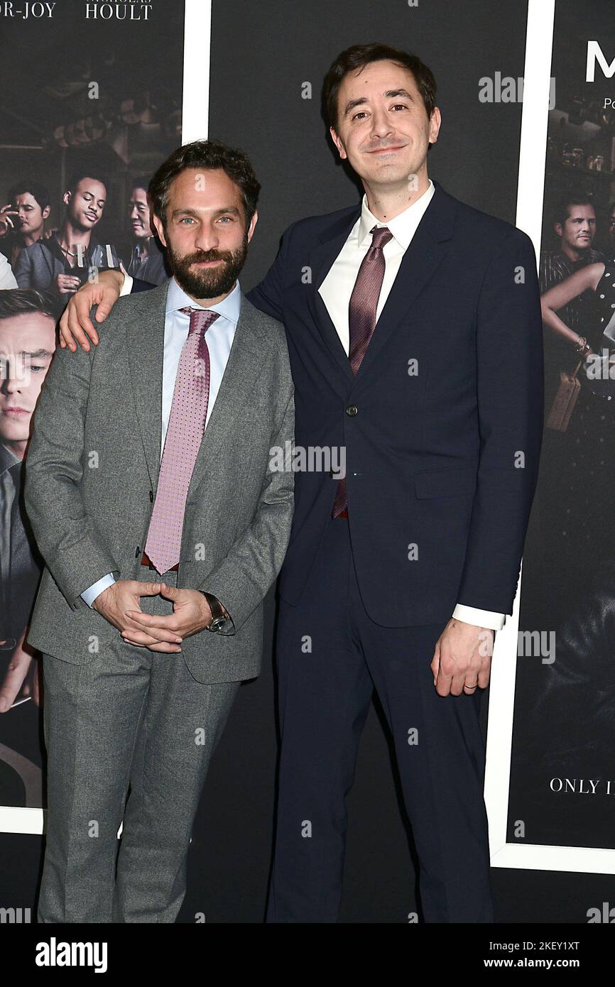 New York, New York, USA. 14/11/2022, writers Seth Reiss and Will Tracy ...