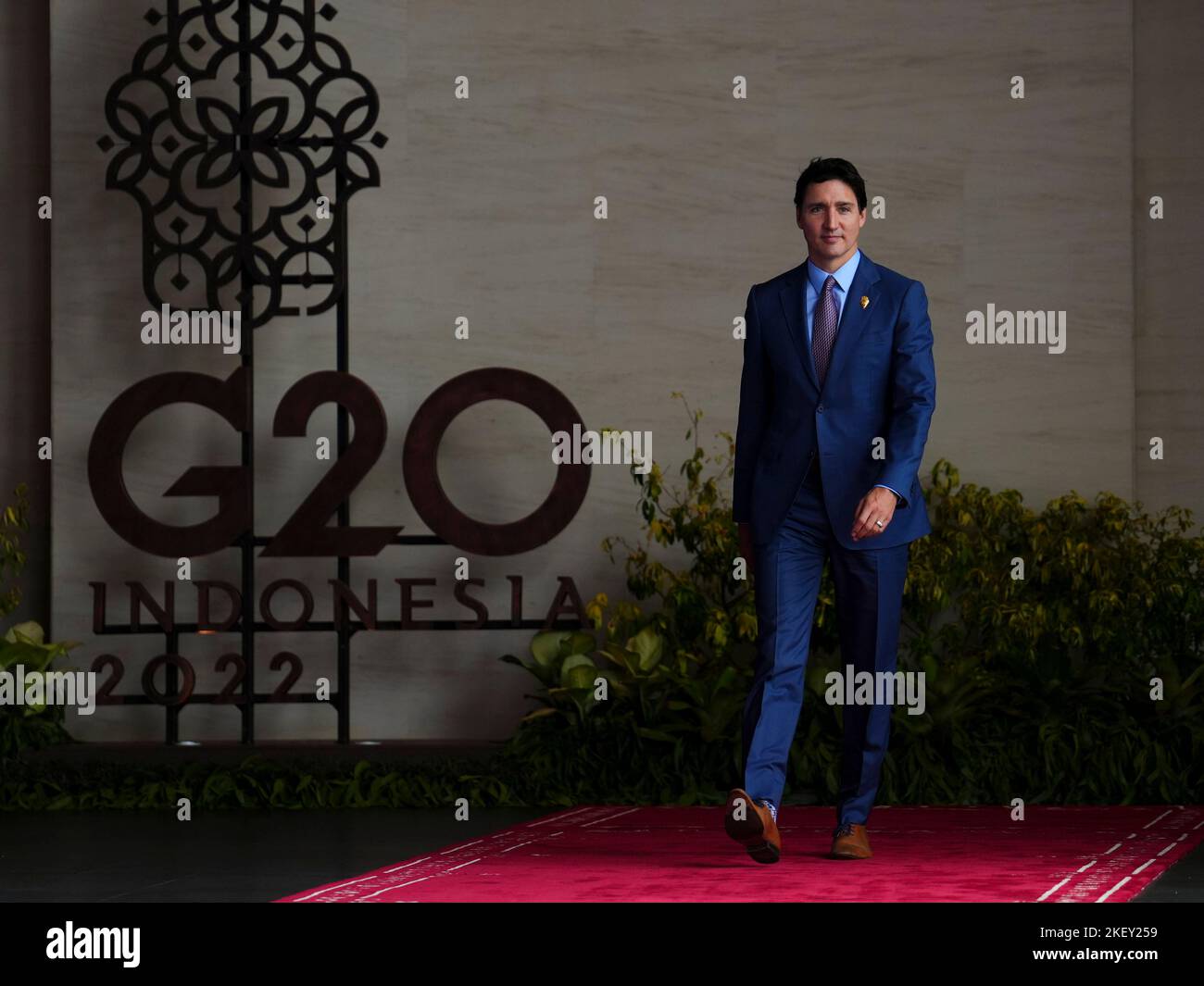 Canadian Prime Minister Justin Trudeau arrives to the G20 leaders ...
