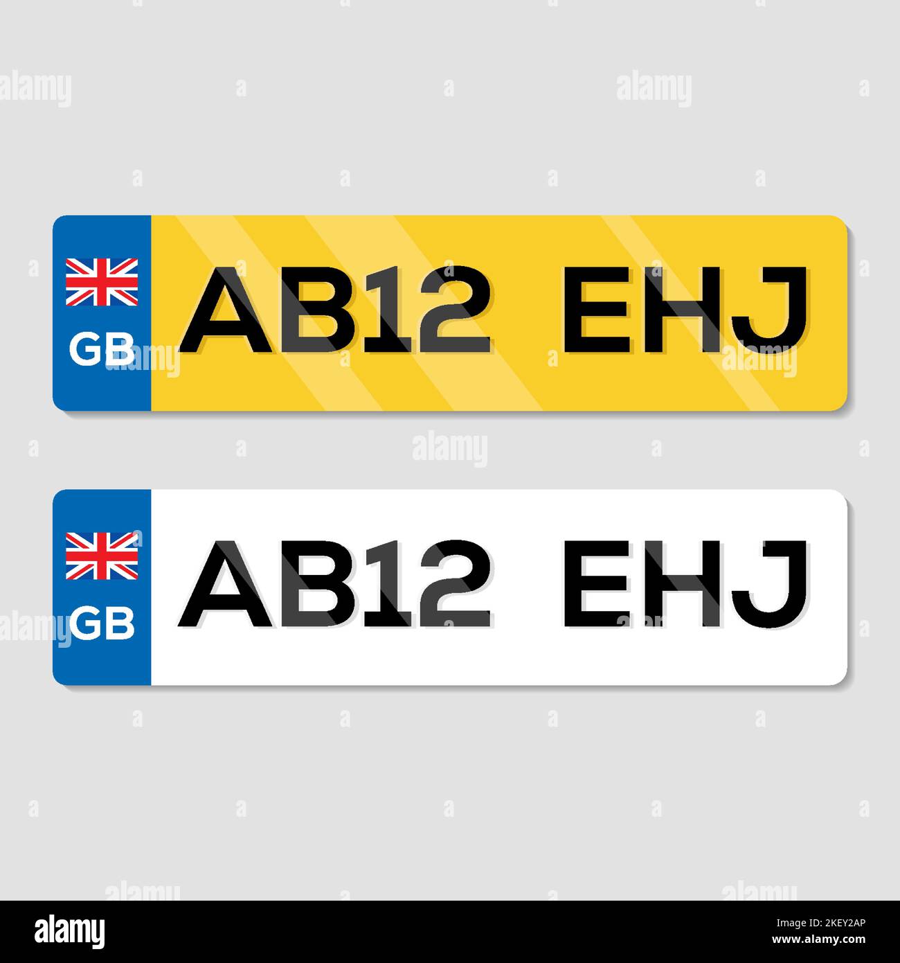 Uk car registration Stock Vector Images - Alamy
