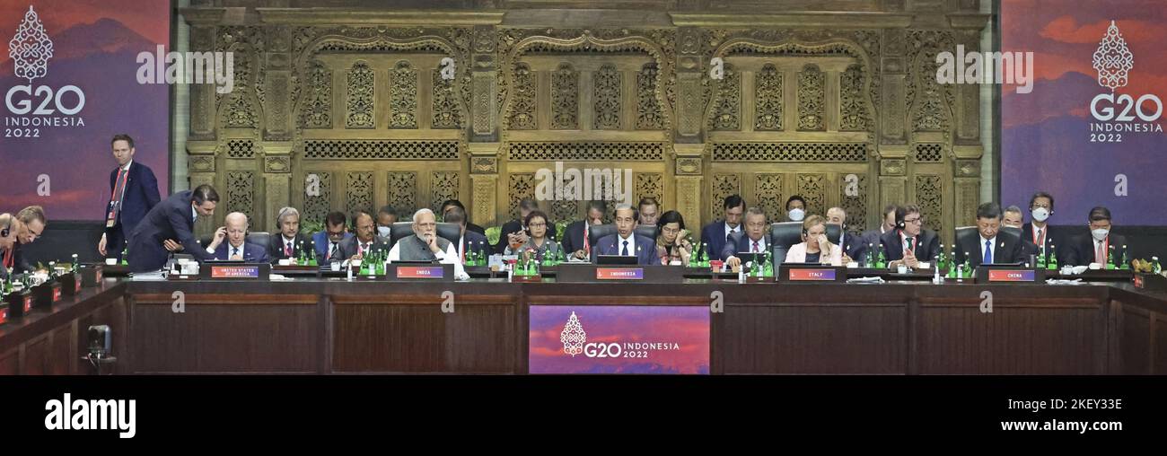 Bali, Indonesia, Nov. 15, 2022. The two-day Group of 20 summit begins ...
