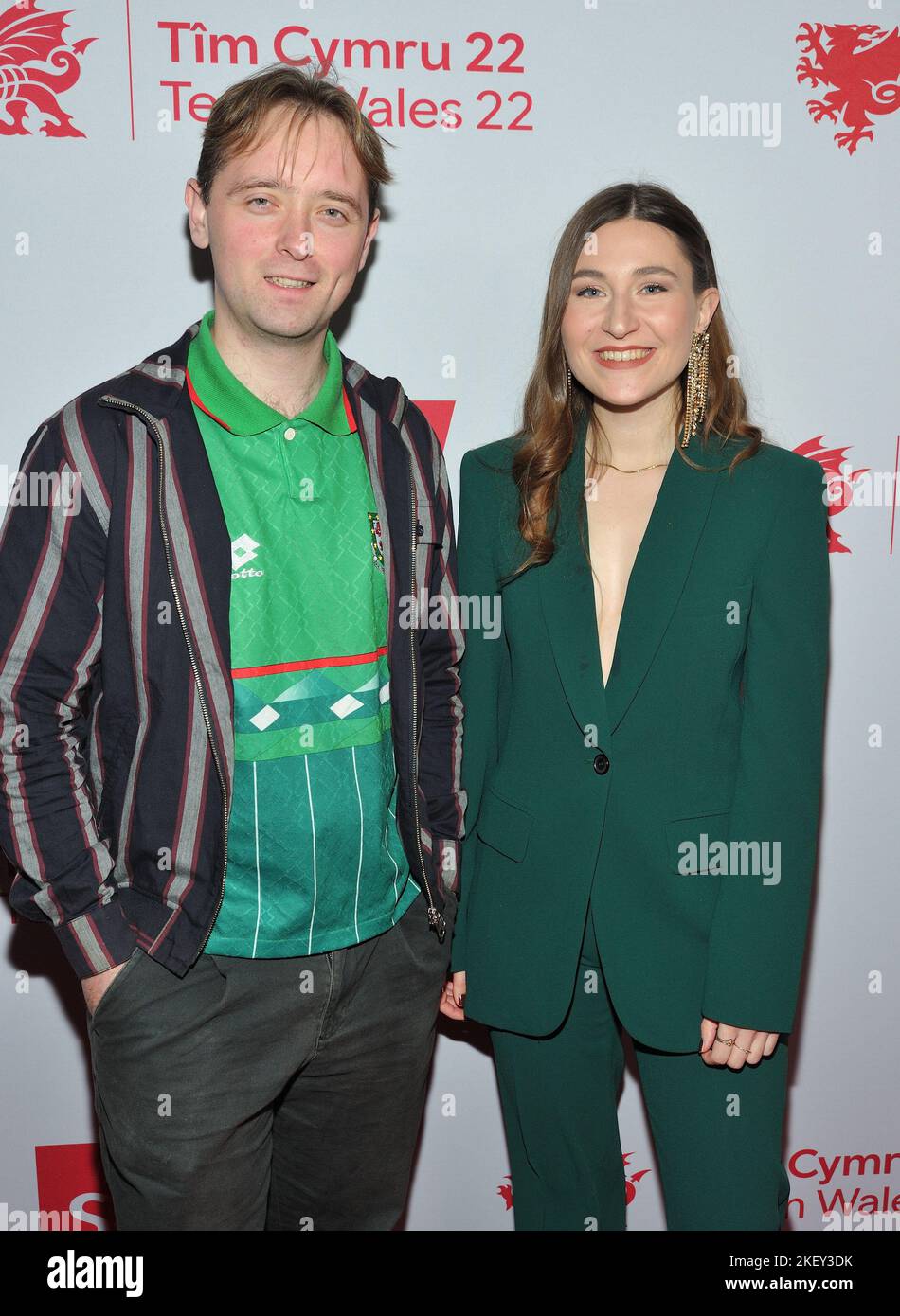 New York, USA. 14th Nov, 2022. L-R: Lewys Win and Mared Williams attend ...