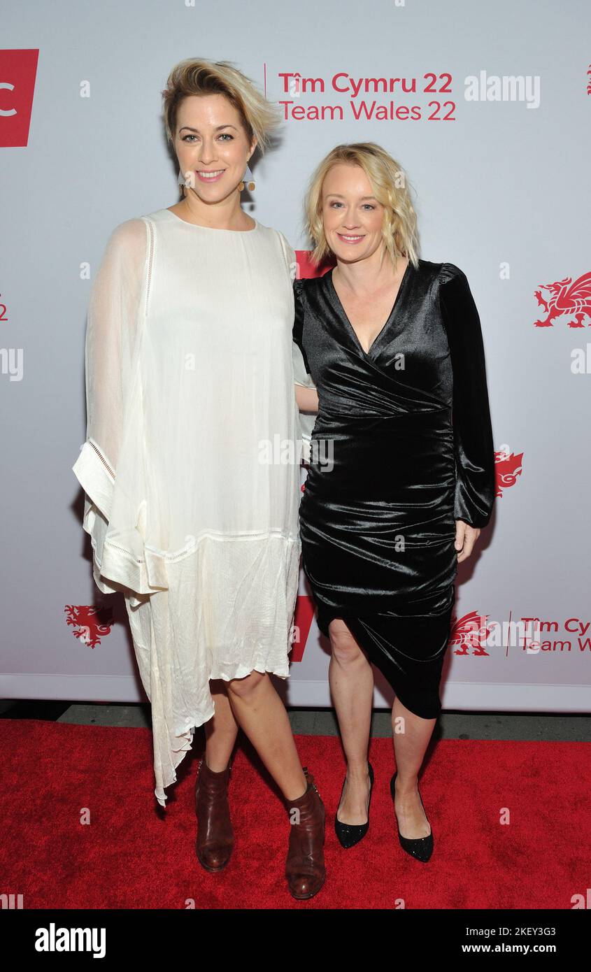 New York, NY on November 14, 2022. L-R: Maxine Hughes and Sally Ayhan ...