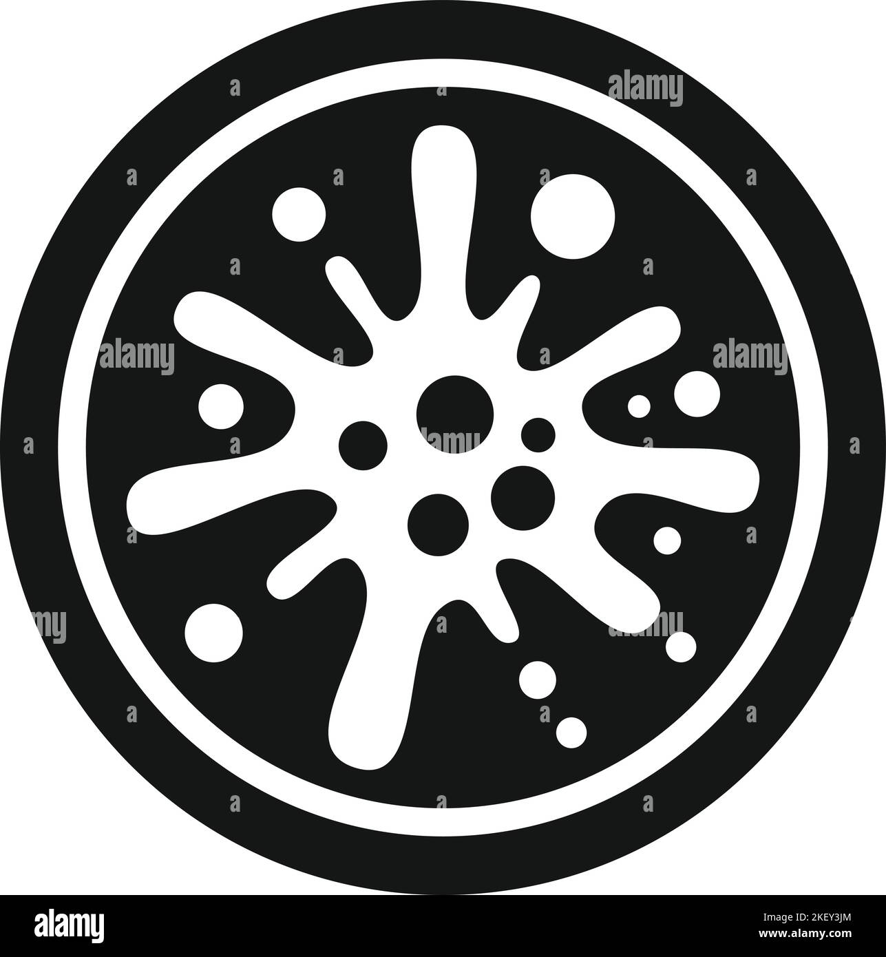 Medical experiment icon simple vector. Cell dish. Medicine virus Stock ...