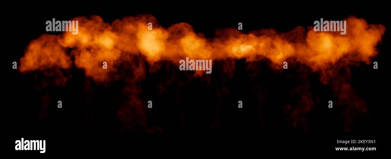 Series of powerful explosions with flames, isolated - object 3D ...