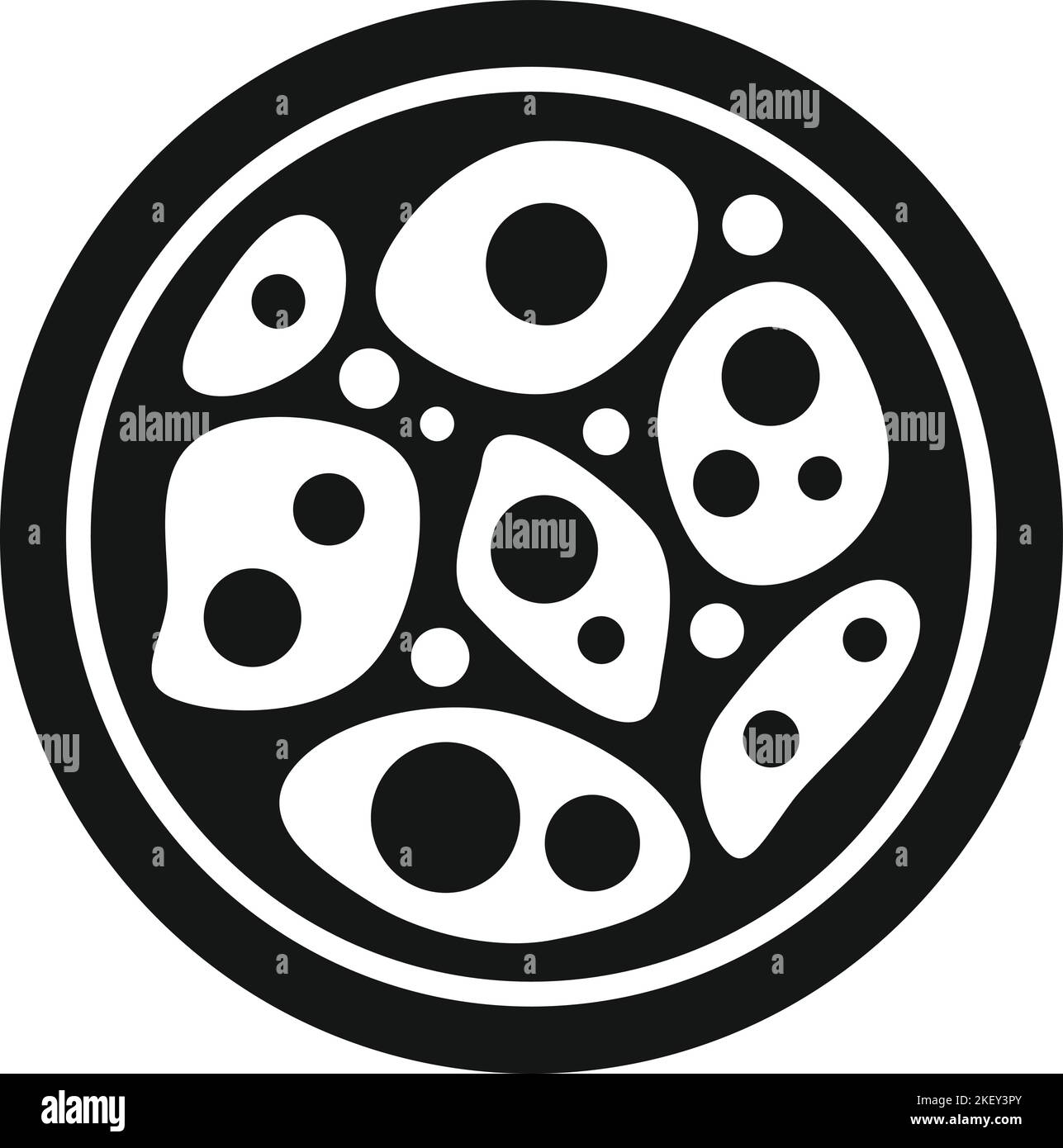 Pipette lab icon simple vector. Cell dish. Micro virus Stock Vector ...