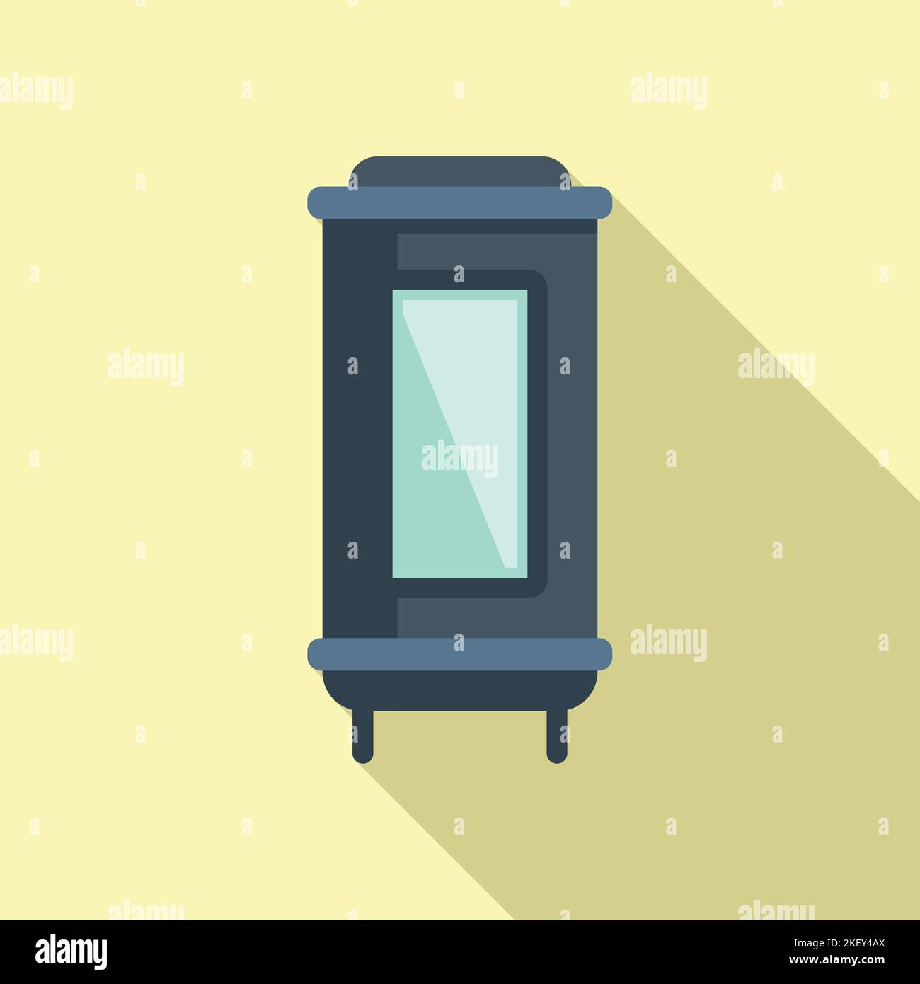 Factory machine icon flat vector. Medicine press. Action plant Stock ...