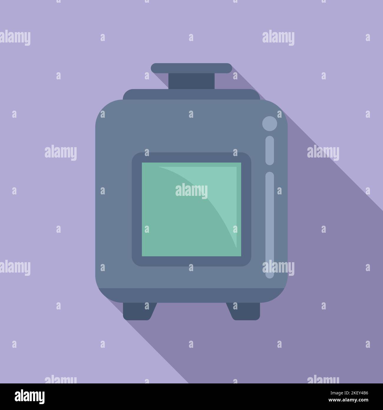 Belt press machine icon flat vector. Action research. Control form ...