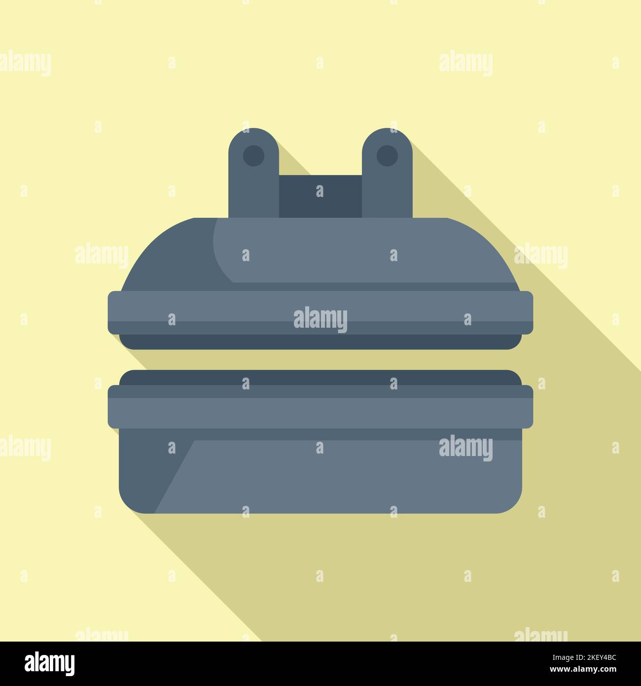 Chemical press machine icon flat vector. Medicine factory. Formation ...