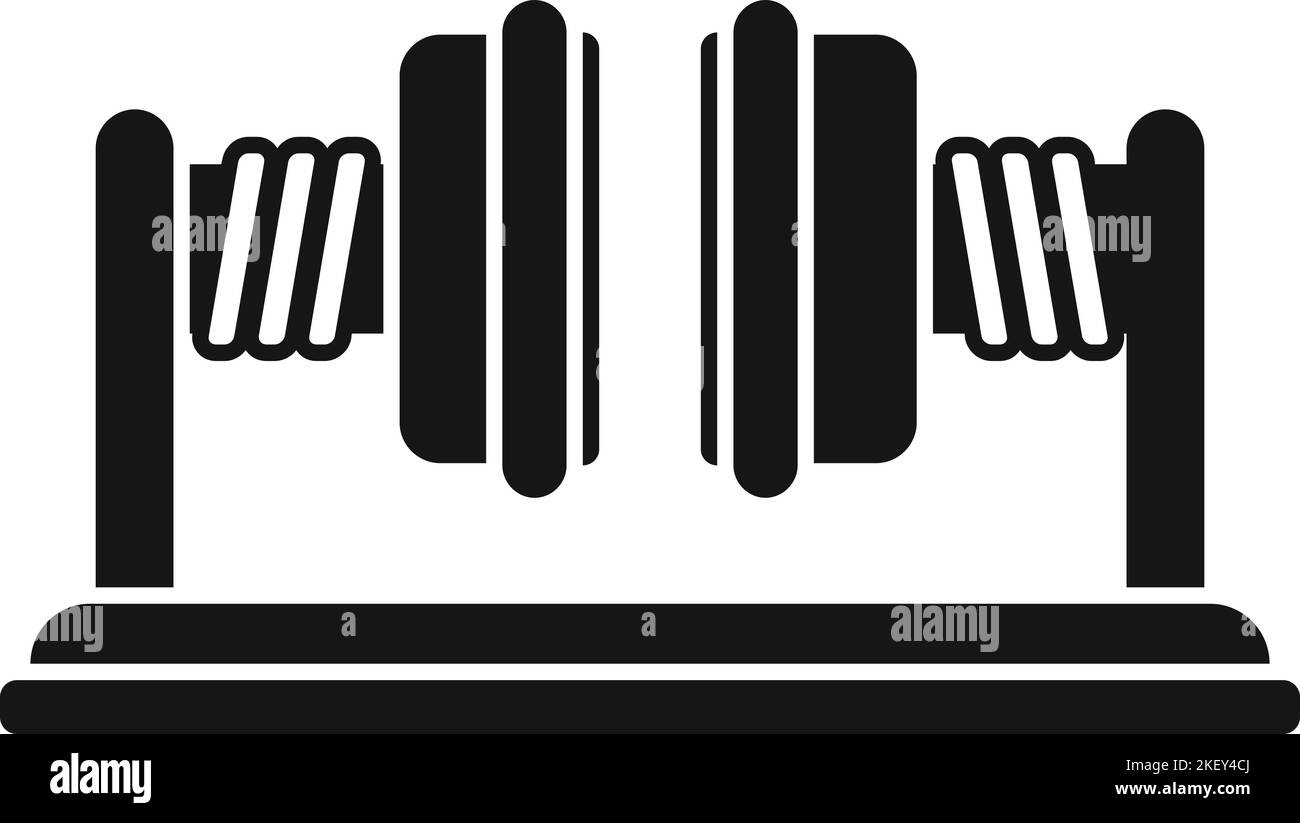Machine icon simple vector. Press machine. Automatic action Stock ...