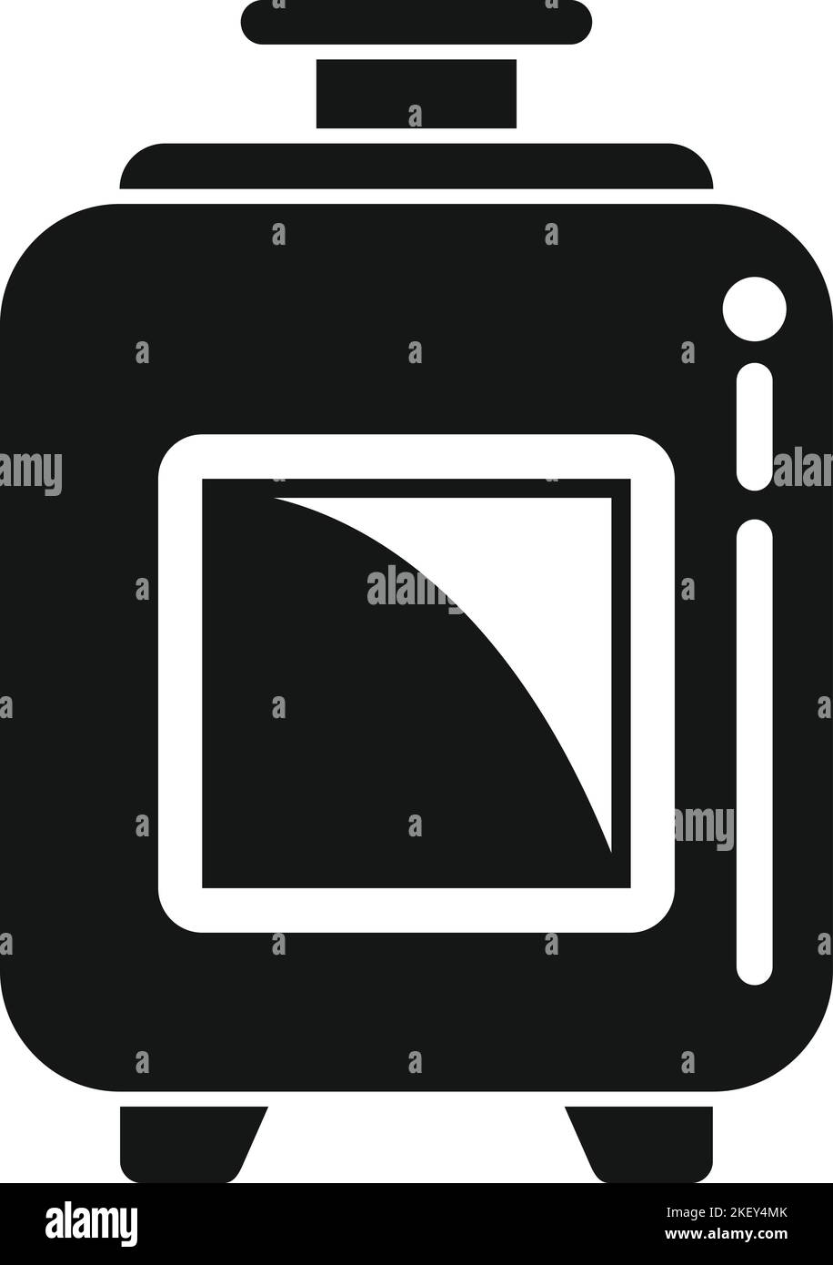 Belt press machine icon simple vector. Action research. Control form ...