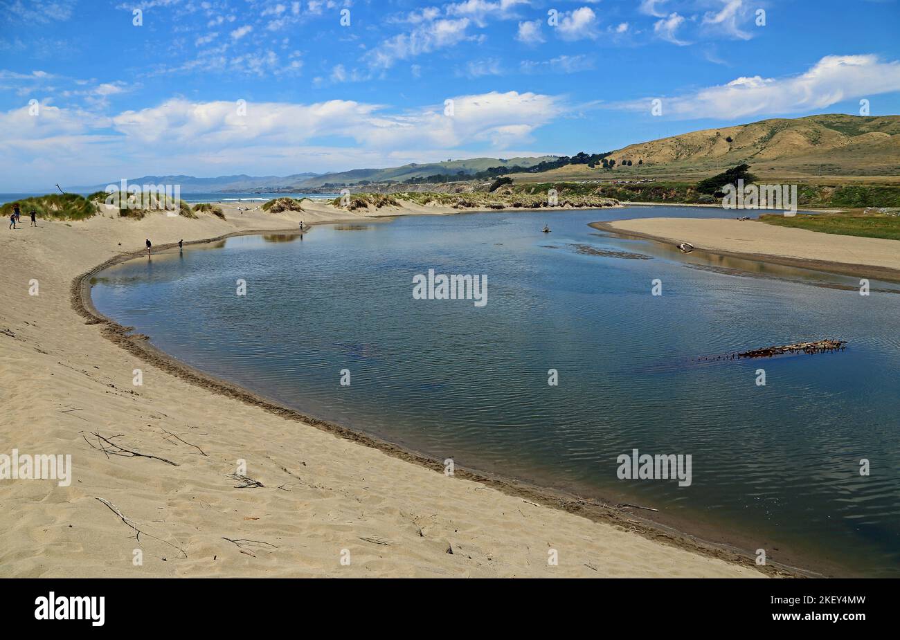 Pacific coast and Salmon Creek - California Stock Photo - Alamy