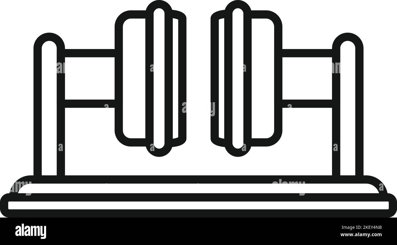Machine icon outline vector. Press machine. Automatic action Stock ...