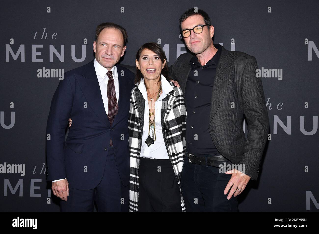 New York, NY, November 14, 2022. (L-R) Ralph Fiennes, Dominique Crenn ...
