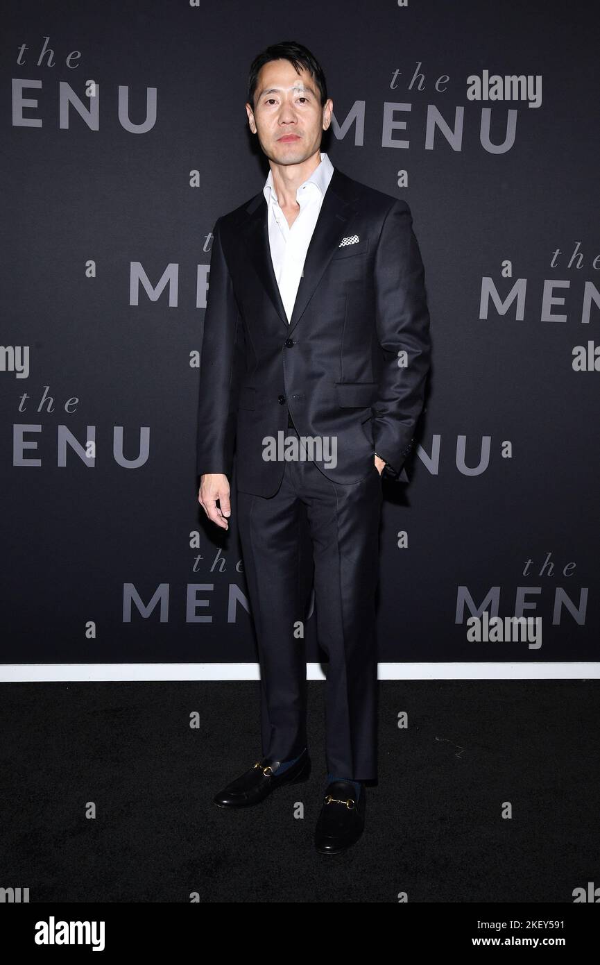 New York, USA. 14th Nov, 2022. Rob Yang walks the red carpet for ‘The ...