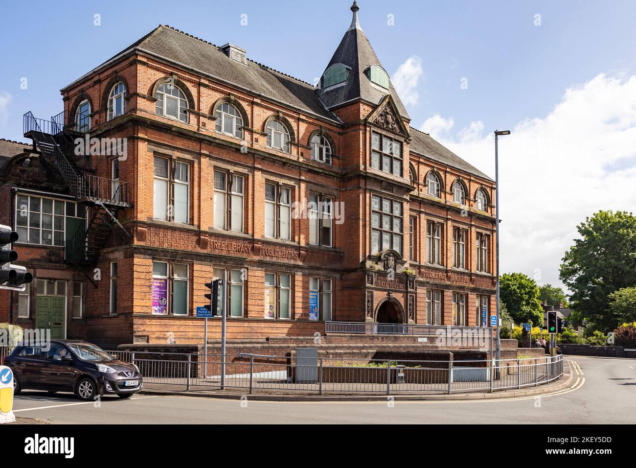 Tunstall , Stoke on Trent united kingdom May 27 2022 red brick building ...