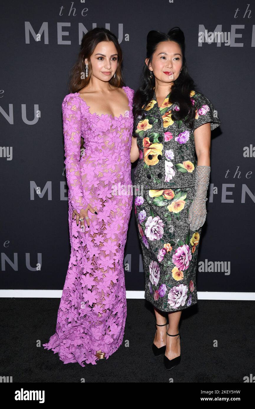New York, USA. 14th Nov, 2022. (L-R) Aimee Carrero and Hong Chau walk ...