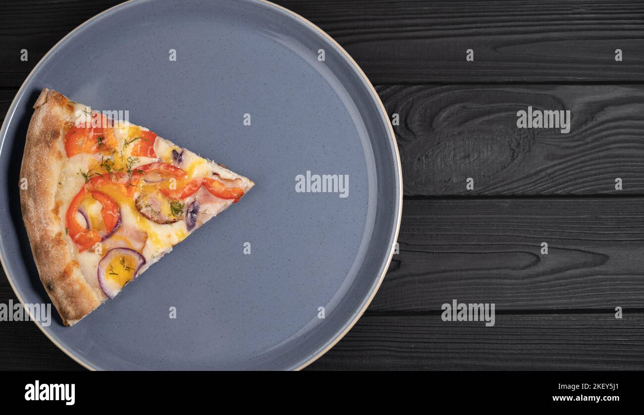 Pizza slice top view hi-res stock photography and images - Alamy