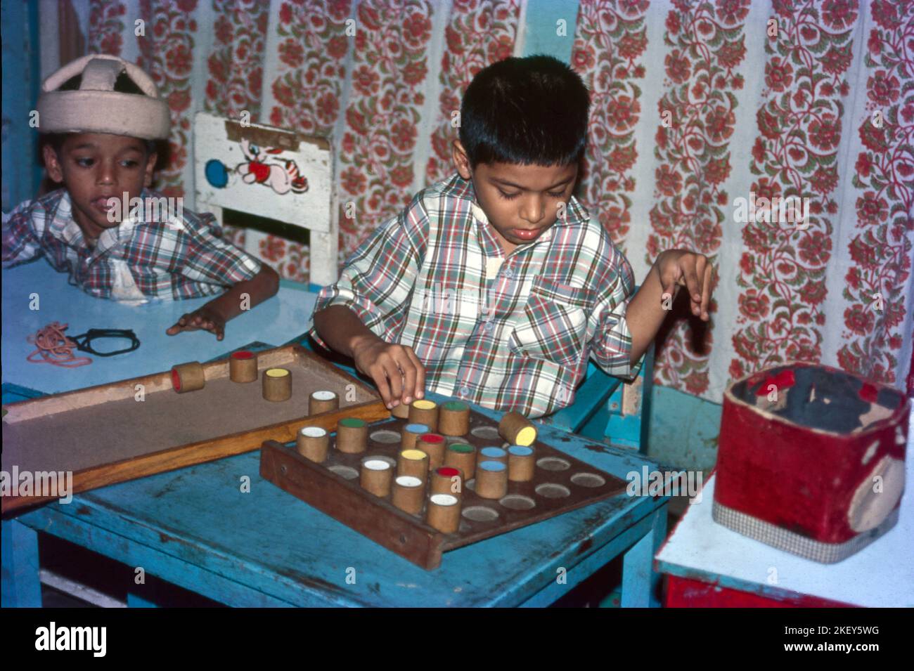 Spastic Children at School in Bombay, India Stock Photo - Alamy