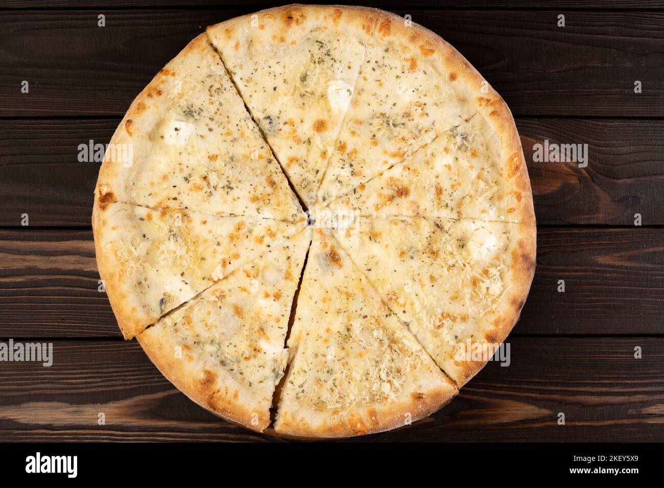 Pizza four cheese on hi-res stock photography and images - Alamy