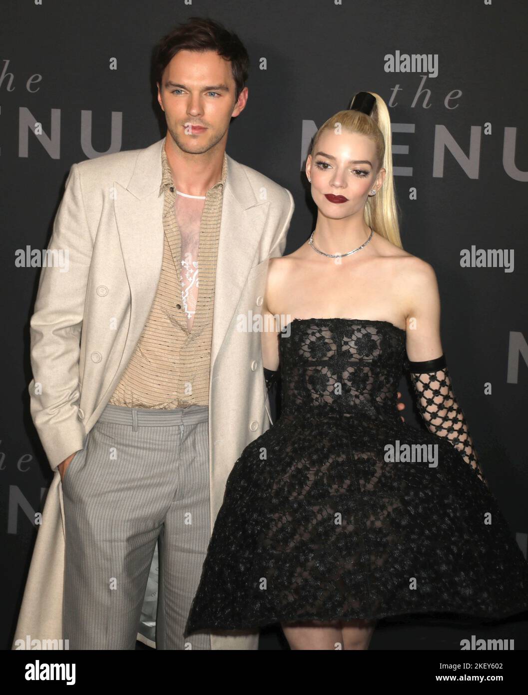 November 14, 2022, New York City, New York, USA: Actors NICHOLAS HOULT ...