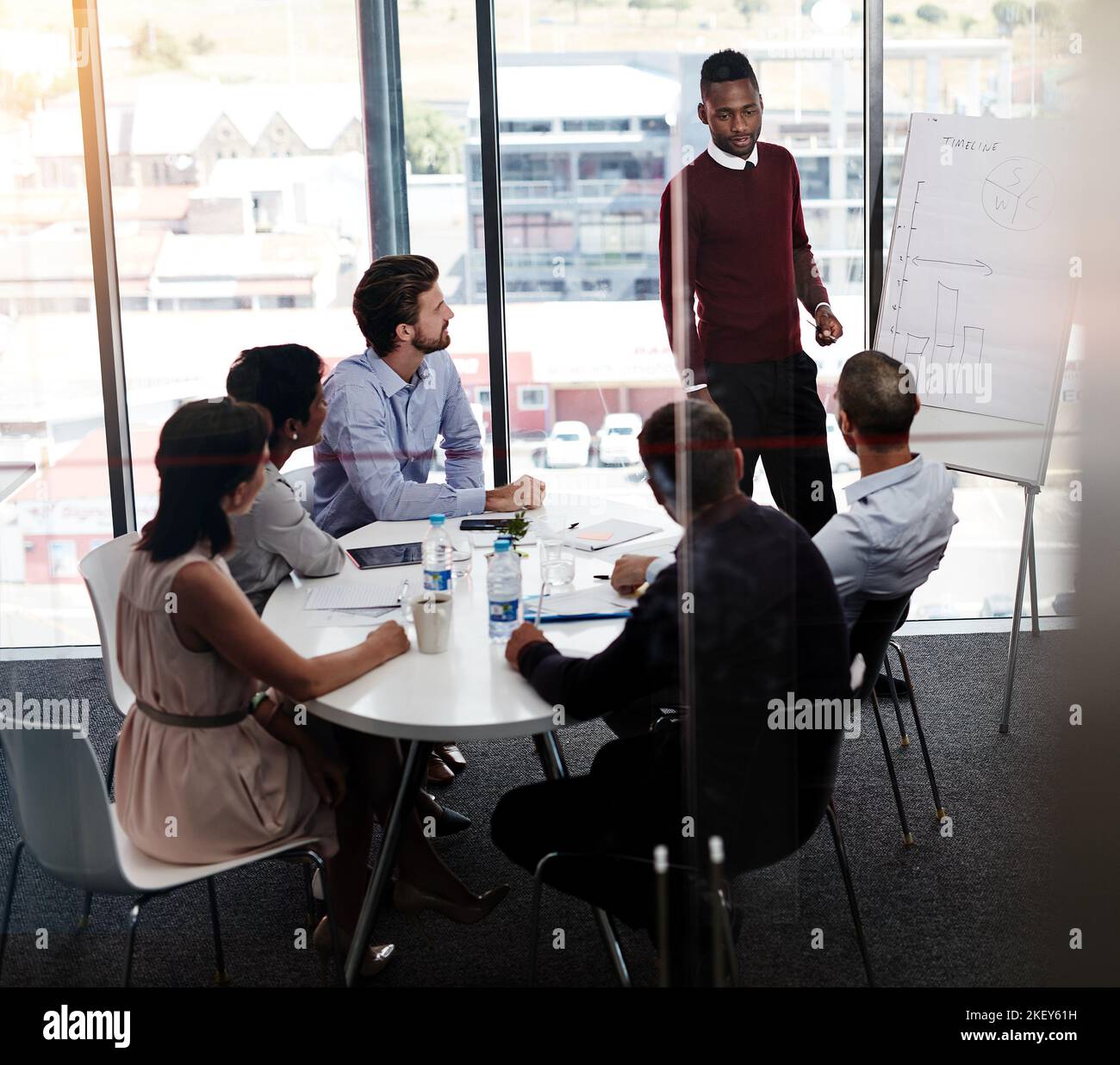 Coworker answering hi-res stock photography and images - Alamy