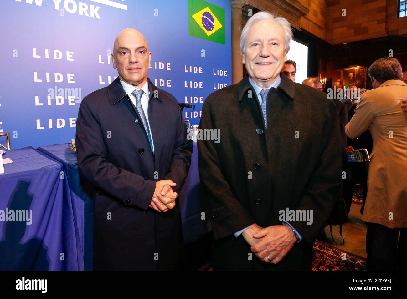 The Ministers of the Federal Supreme Court Alexandre de Moraes and ...