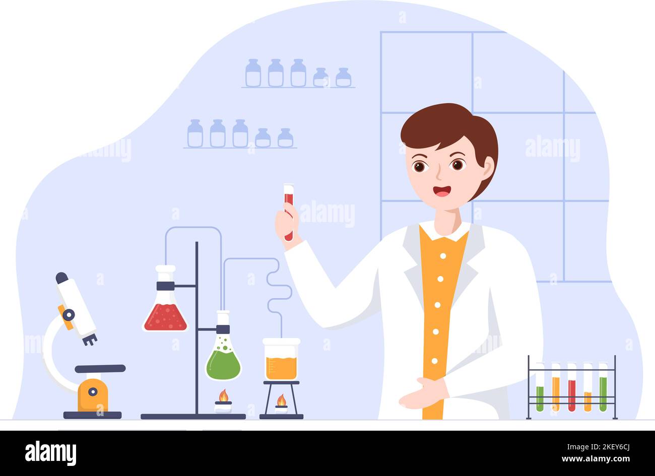 Laboratorium with Conducting Research Scientific, Experimentation and ...