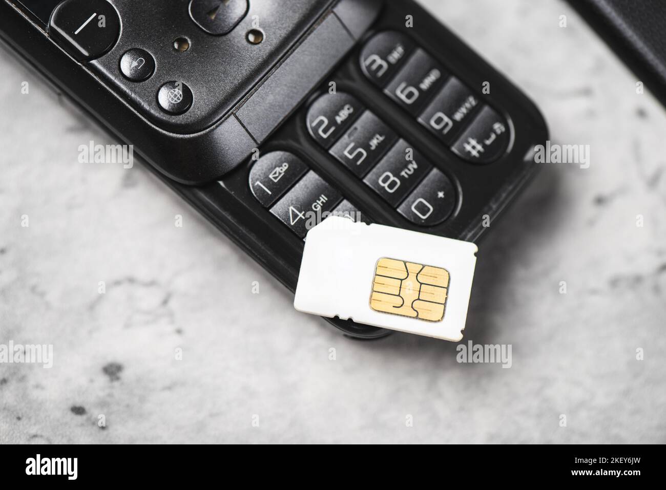 Close up SIM card for smart phone. Technology concept Stock Photo - Alamy